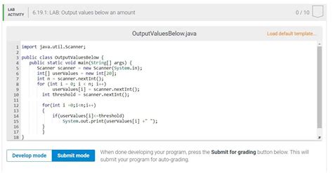 Solved Lab Output Values Below An Amount Write A Chegg