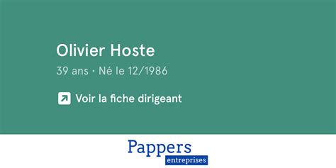 Olivier Hoste Soc De Commerce Et De Services