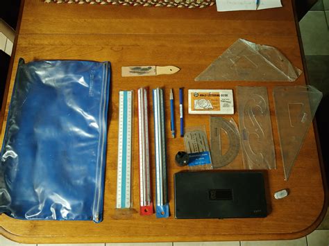 My Drafting Kit From 1983 My Son Needed One For A Class A Couple Years