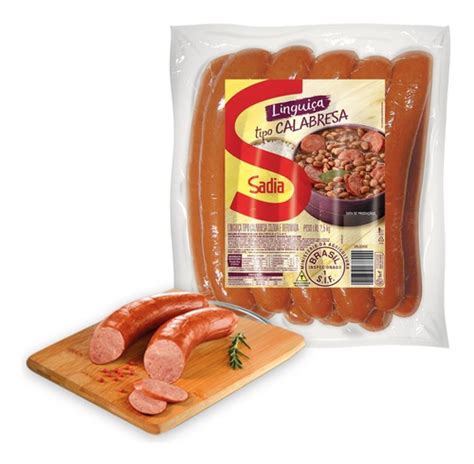Linguiça Tipo Calabresa Cozida E Defumada 25kg Sadia Frete Grátis