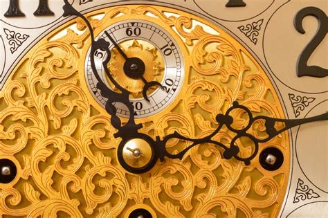 King Arthur Clock Company Oak Grandfather Clock Ebth