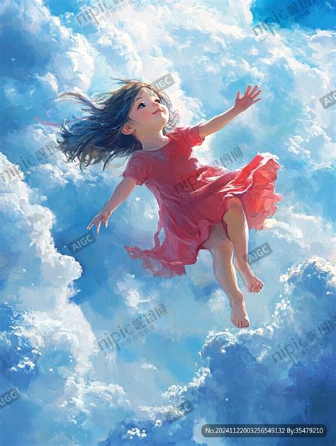 Ai创作图梦幻儿童插画超治愈 梦幻儿插插画 梦境梦乡飞舞 插画梦幻女孩 梦幻女孩插画 蓝天白云女孩插画 梦幻唯美童话童年美梦 文艺梦境小女孩手绘 梦幻少女插画 幻想梦境插画 飞天梦想 童梦飞翔