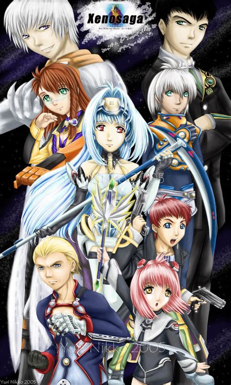 Xenosaga The Main Cast By Yuri Nikko On Deviantart