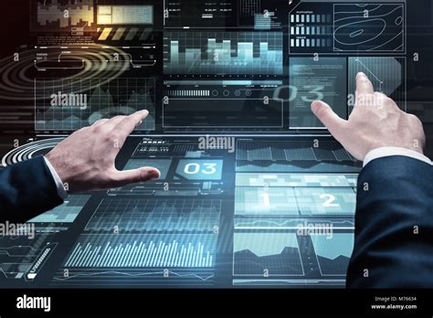 Skilled Attentive Programmer Slowly Touching The Screen While Working