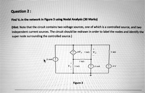 question2 find vo in the network in figure 3 using nodal analysis30
