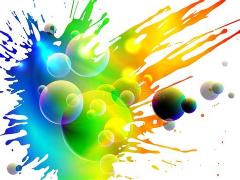 Colorful Corner Splash Stock Illustrations 651 Colorful Corner Splash