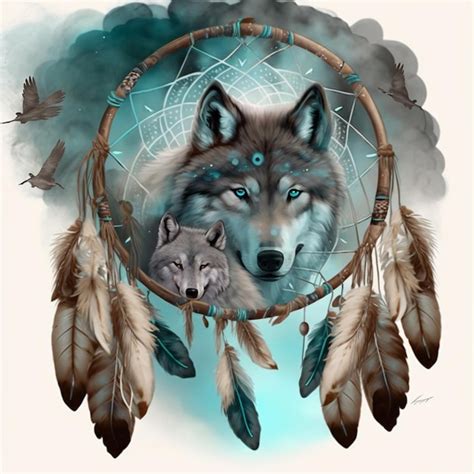 Wolf Dreamcatcher Wallpaper