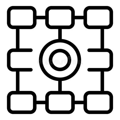 Data Analysis Icon Outline Vector Business Graph Stock Vector