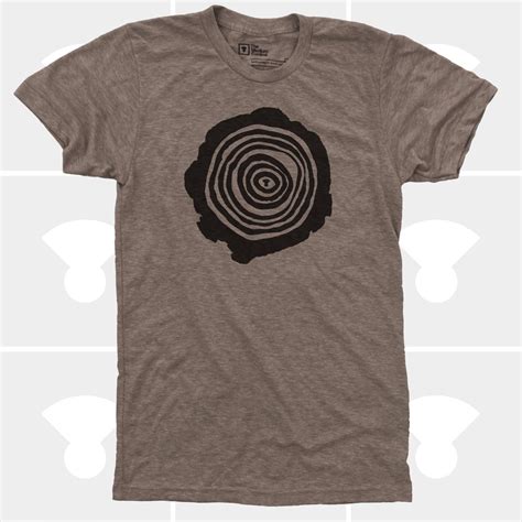 Tree Rings T Shirt Men