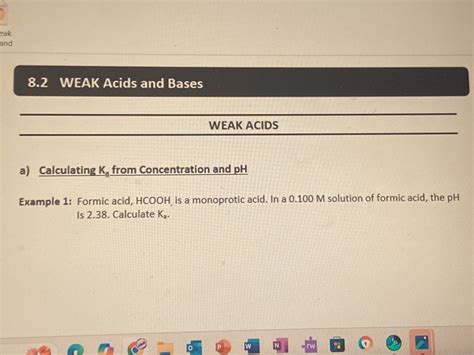 Example 1 Formic Acid Hcooh Is A Studyx