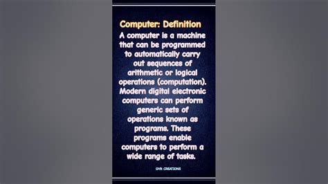 Computer Definition Computereducation Computer Computerscience Computerknowledge Computers