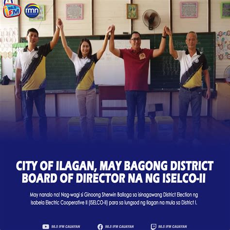 City Of Ilagan May Bagong District Board Of Director Na Ng Iselco Ii Rmn Networks