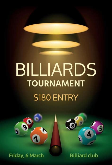 Billiard Tournament Vector Art Icons And Graphics For Free Download