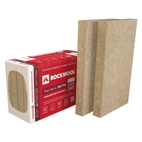 Каменная вата Rockwool Лайт Баттс Экстра 50 мм – купить в Москве и СПб ...
