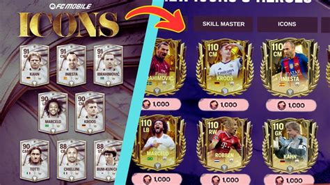 Officially Confirmed Icons For Fc Mobile 26 😱😳 Fc Mobile Youtube