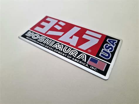 Yoshimura Metal Exhaust Sticker Badge Logo Graphics Decals Emblem