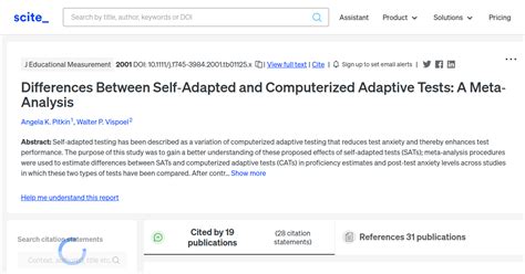 Differences Between Self‐adapted And Computerized Adaptive Tests A