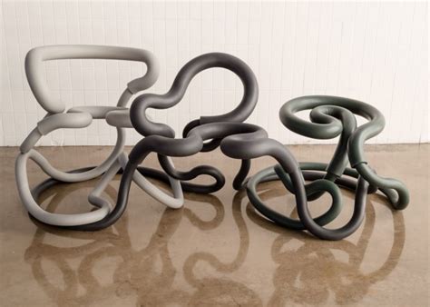 Aranda Lasch Unveils Loopy Chairs Made Of Metal Pipes