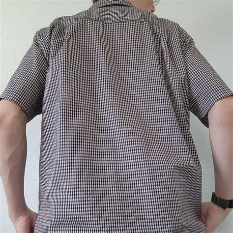 Patagonia Redblack Multicolor Short Sleeve Button Depop