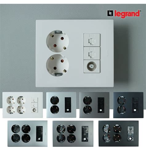 르그랑 아펠라 통합수구 복합 전기 콘센트 2구 통신 3구 화이트 티몬