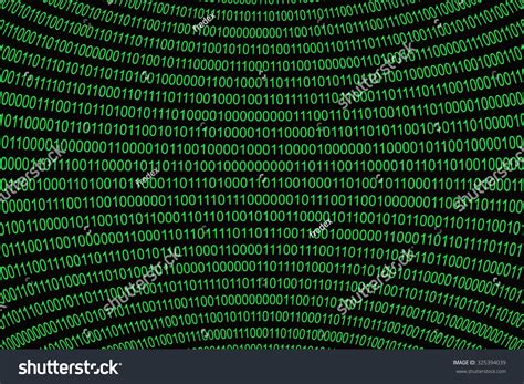 Green Glowing Binary Code Projected On 스톡 일러스트 325394039 Shutterstock