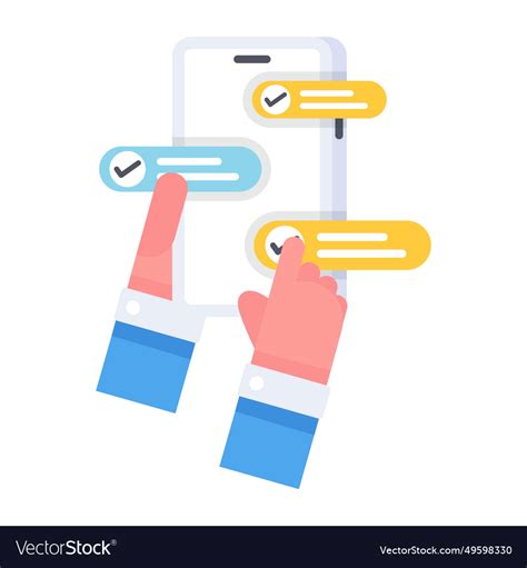 Mobile Messaging Royalty Free Vector Image VectorStock