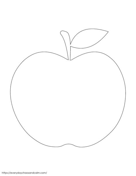 Free Printable Apple Templates Apple Template Preschool Activities