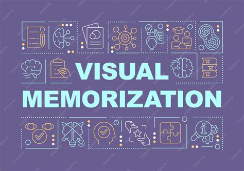Premium Vector Visual Memorization Word Concepts Violet Banner