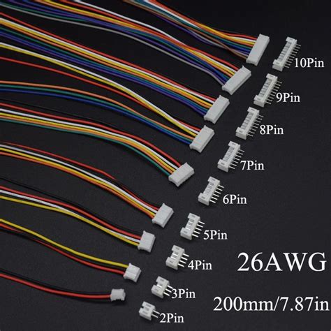 10sets Mini Micro Jst 20 Ph Male Female Connector 2345678910