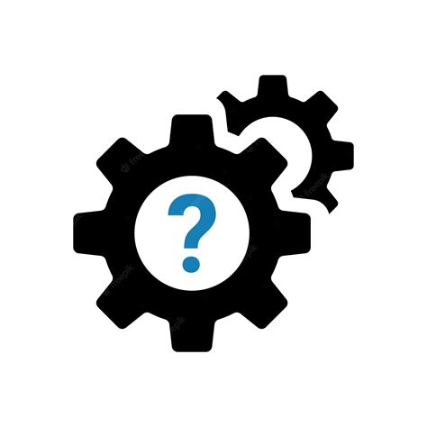 Premium Vector Settings Icon With Question Mark Settings Icon And
