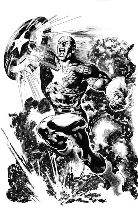 Le Beau L Underwood On Linkedin Captain America Inks Over Penciler