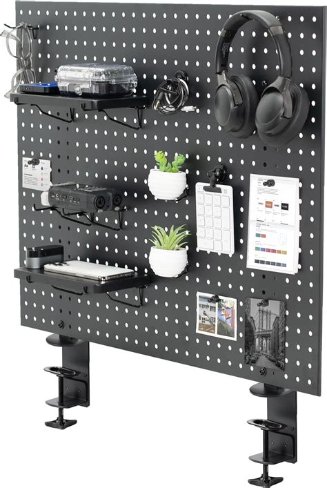 Vivo Steel Clamp On Desk Pegboard 24 X 20 Inch Privacy