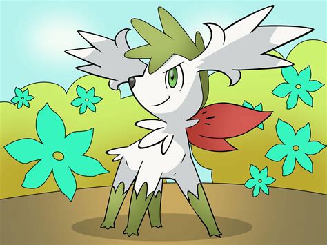 Shaymin Sky Form Drawing