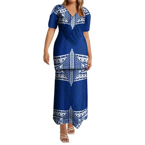 Support Your Design Samoan Puletasi Summer Womens Dress Samoan