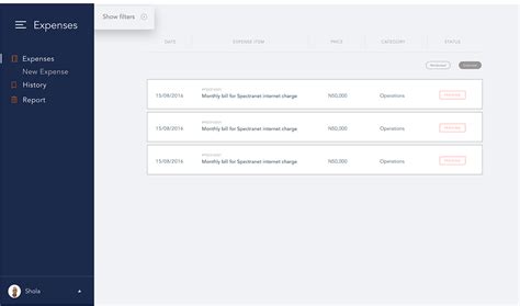 Expense App Design On Behance