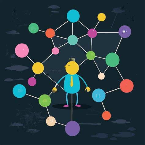 Social Network Connect Or Relation Concept Game Plastic Figure On Colorful Pastel Chalk Line