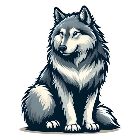 Majestic Wolf Drawing
