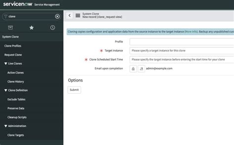 how to clone a servicenow instance the snowball
