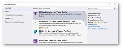 Working With Github In Vs20172019 Jonesbusy