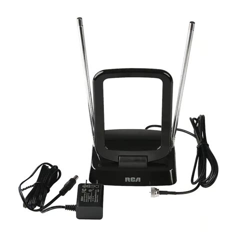 Rca Indoor Amplified Fm And Hdtv Antenna Black Ant310e Best Buy
