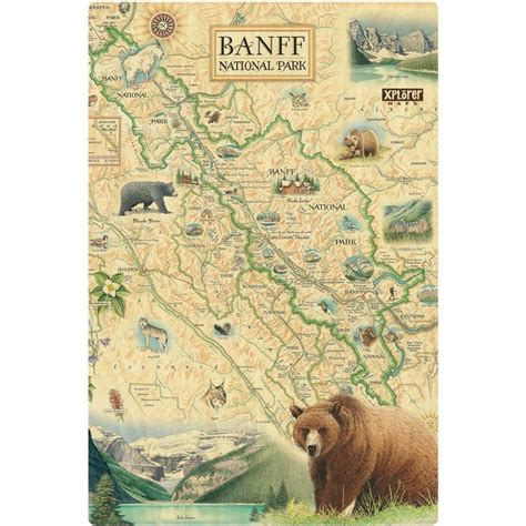 Banff Sign Banff Canada Map Xplorer Maps Banff National Parks