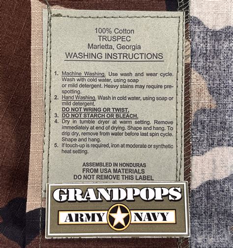 Tru Spec M81 Woodland Camo Rip Stop Bdu Jacket Grandpopsarmynavy