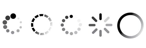 Load Icons Preloaded Countdown Symbols Royalty Free Vector