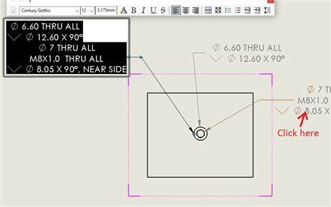 How To Combine Solidworks Hole Callouts Part 2