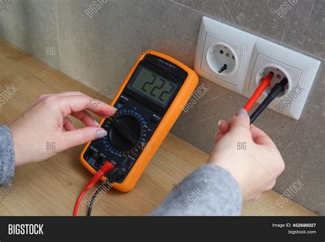 Woman Multimeter Check Image Photo Free Trial Bigstock