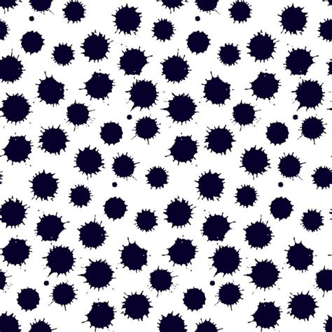 Premium Vector Monochrome Spot Blob Blot Seamless Pattern Vector