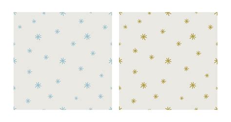 눈송이 패턴 세트입니다 복고풍 스타일의 축제 장식 크리스마스 간단한 완벽 한 추상 텍스처 개체 그룹에 대한 스톡 벡터 아트 및