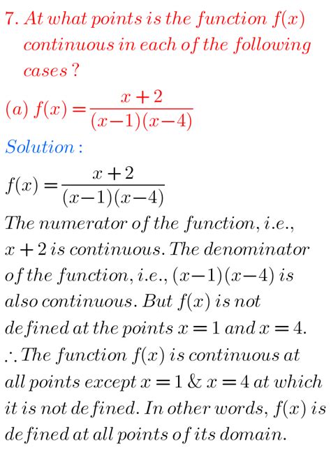 Solutions For Check Your Progress 255 Limits And Continuity Nios Maths