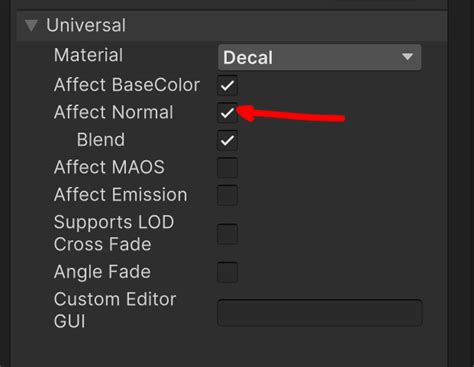 decal shader graph normals android urp unity engine unity