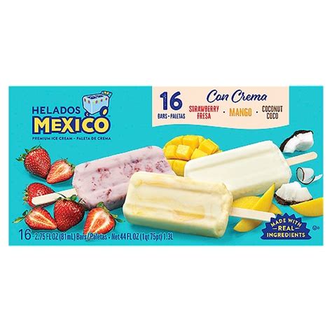 Helados Mexico Premium Ice Cream 275 Fl Oz 16 Count Fairway